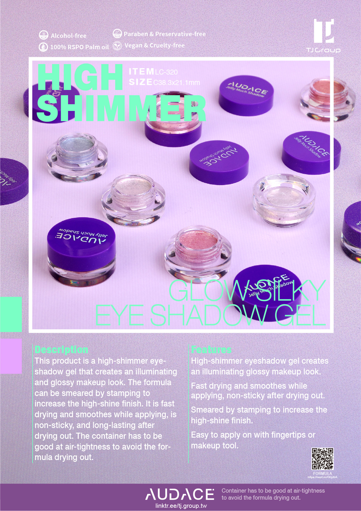 High Shimmer & Glow Silky Eye Shadow Gel – TJ Enterprise
