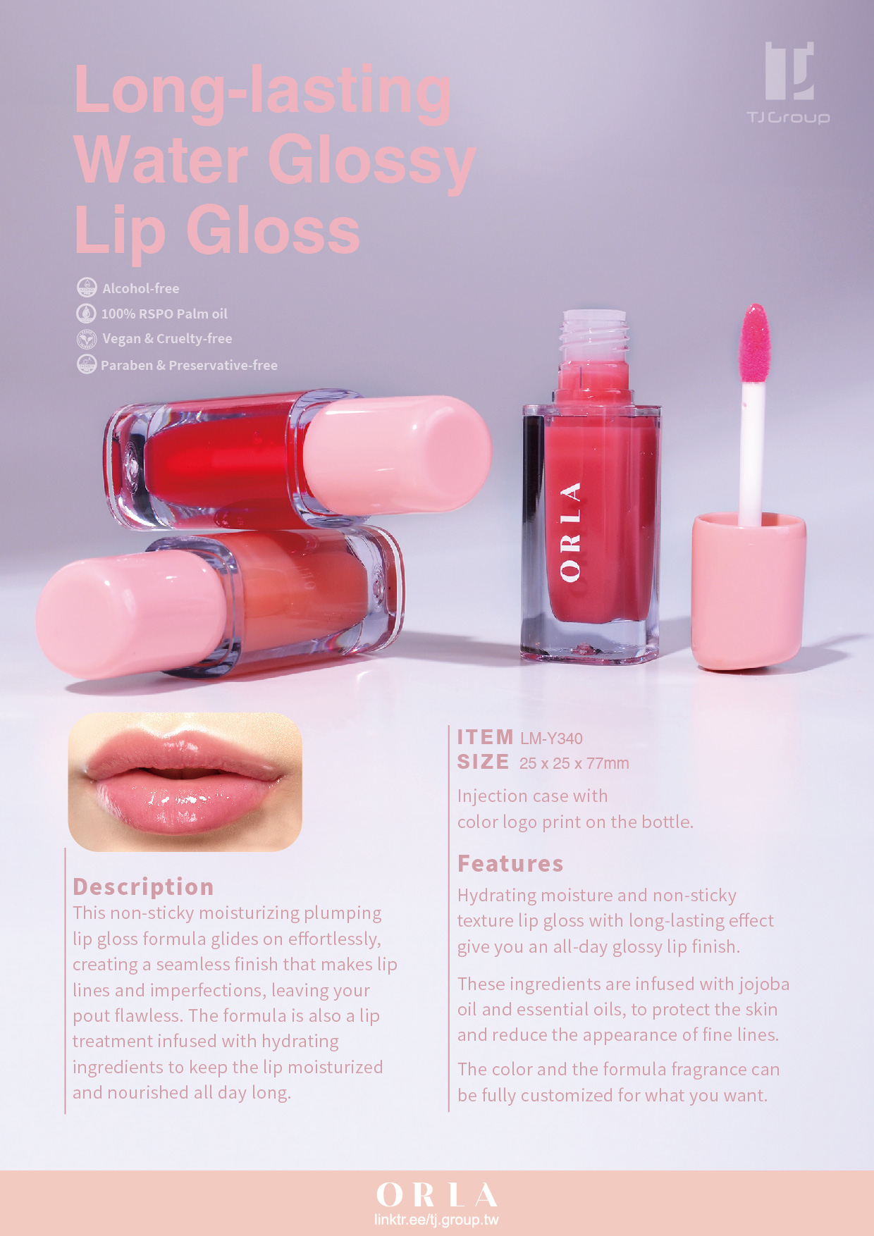 ORLA Long-lasting Water Glossy Lip Gloss – TJ Enterprise